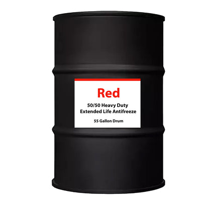 Red 50/50 Heavy Duty Extended Life Antifreeze - 55 Gallon Drum